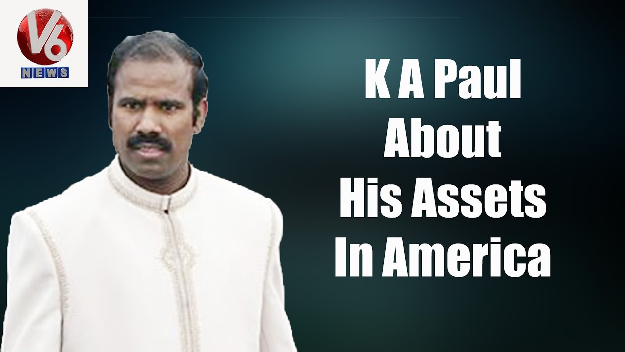 K A Paul About His Assets In America || V6 Exclusive Interview || V6 ...