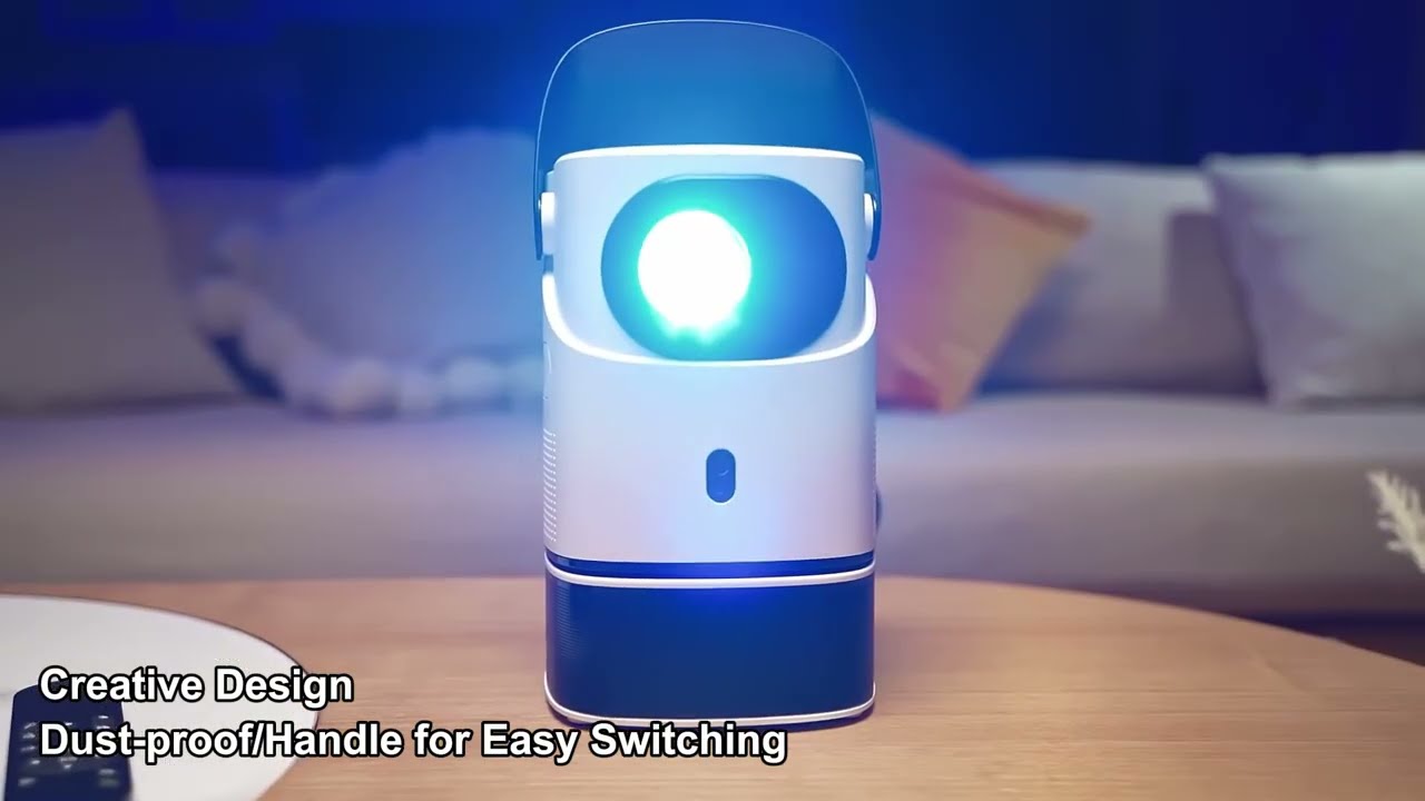 TS-2 Concealed Mount Gimbal Projector Ultra HD Wi-Fi Screen Mirroring ...