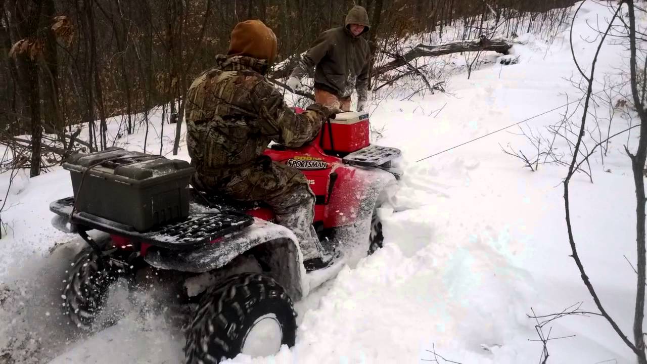 Snow drift. ATV riding. West Virginia - YouTube