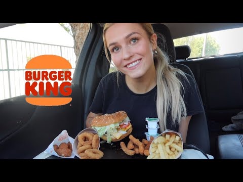 Burger King Mukbang! Whopper, Fries, Onion rings, and more!