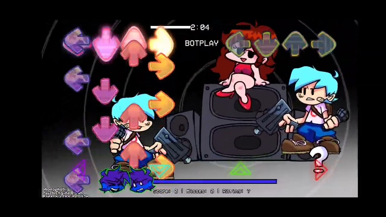 FNF MOD PHONOPHOBIA BOTPLAY - YouTube