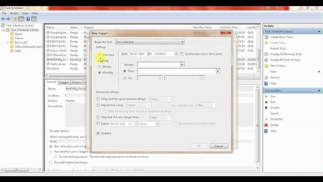Tutorial 2 How to execute the Task Scheduler for Selenium Scripts - YouTube