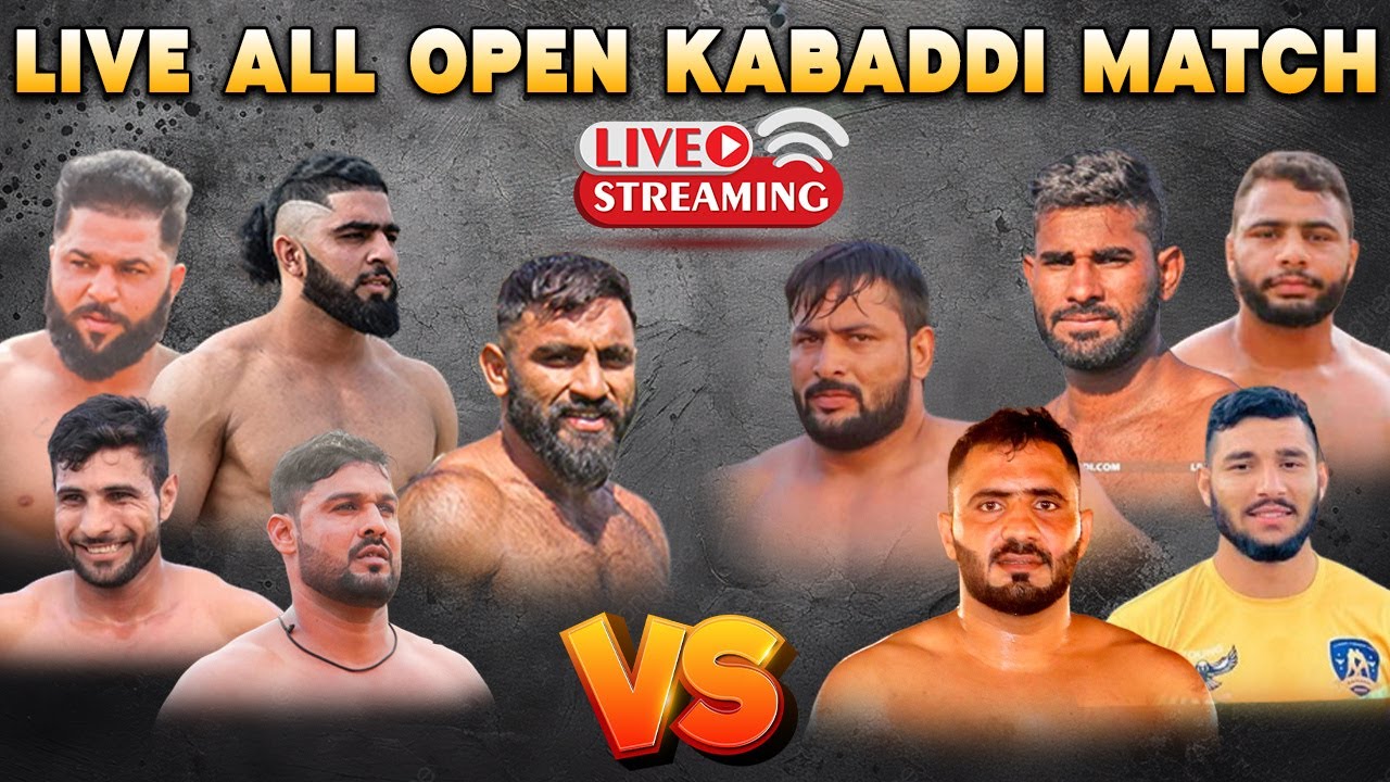 🔴 LIVE All Open Kabaddi Match | Brb Club VS Hof Tyre Kabaddi Club ...