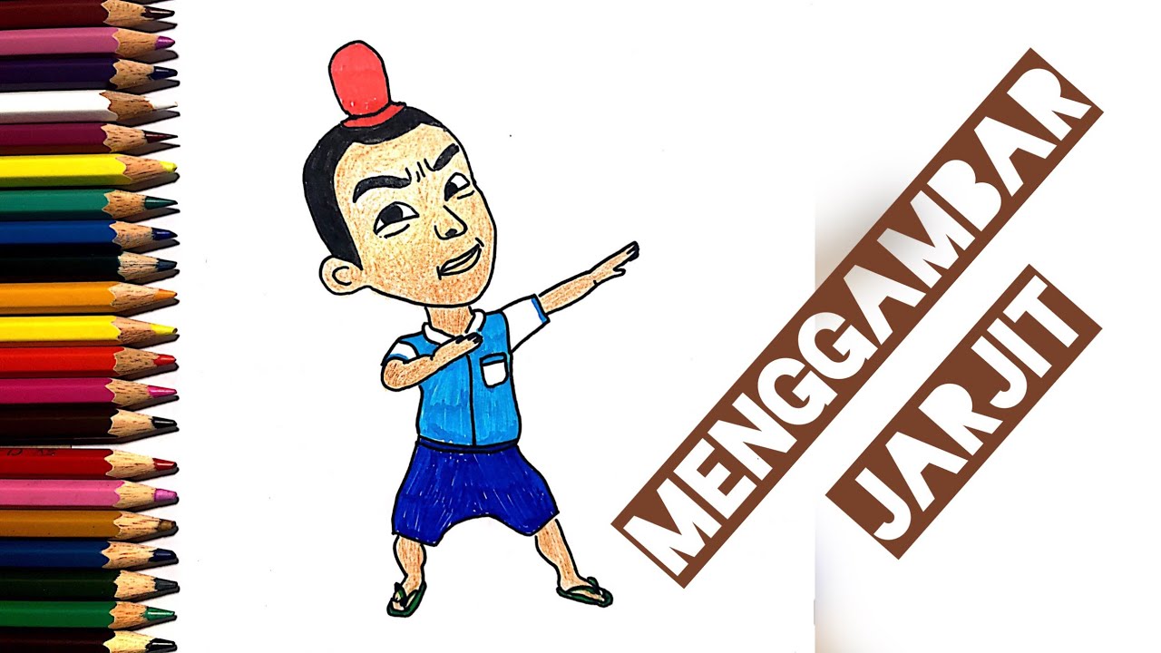 MENGGAMBAR, MELUKIS DAN MEWARNAI JARJIT #upinipin #ayasusanti # ...
