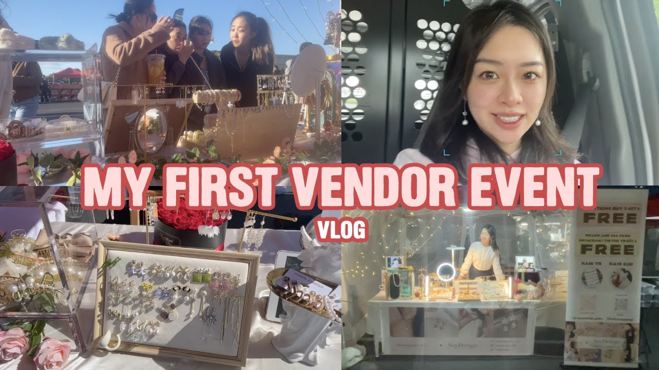 My first vendor event | Craft Show Set Up & Display | Small business owner | vendor event vlog ...