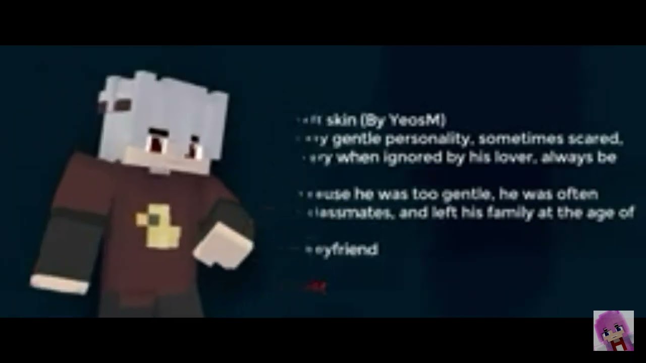 Some Information of the Character in YeosM Minecraft animation - YouTube