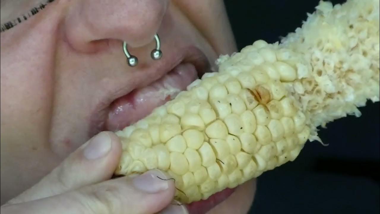 Corn On The Cob Crunching Asmr Teeth Eating Eatingsounds Youtube