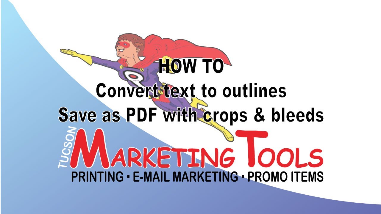2 How to convert text to outlines and save as pdf with bleeds & crops ...