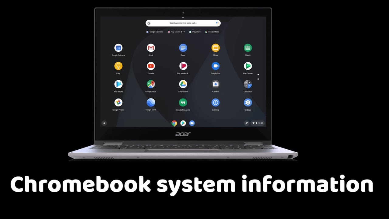 How to find chromebook system information - YouTube
