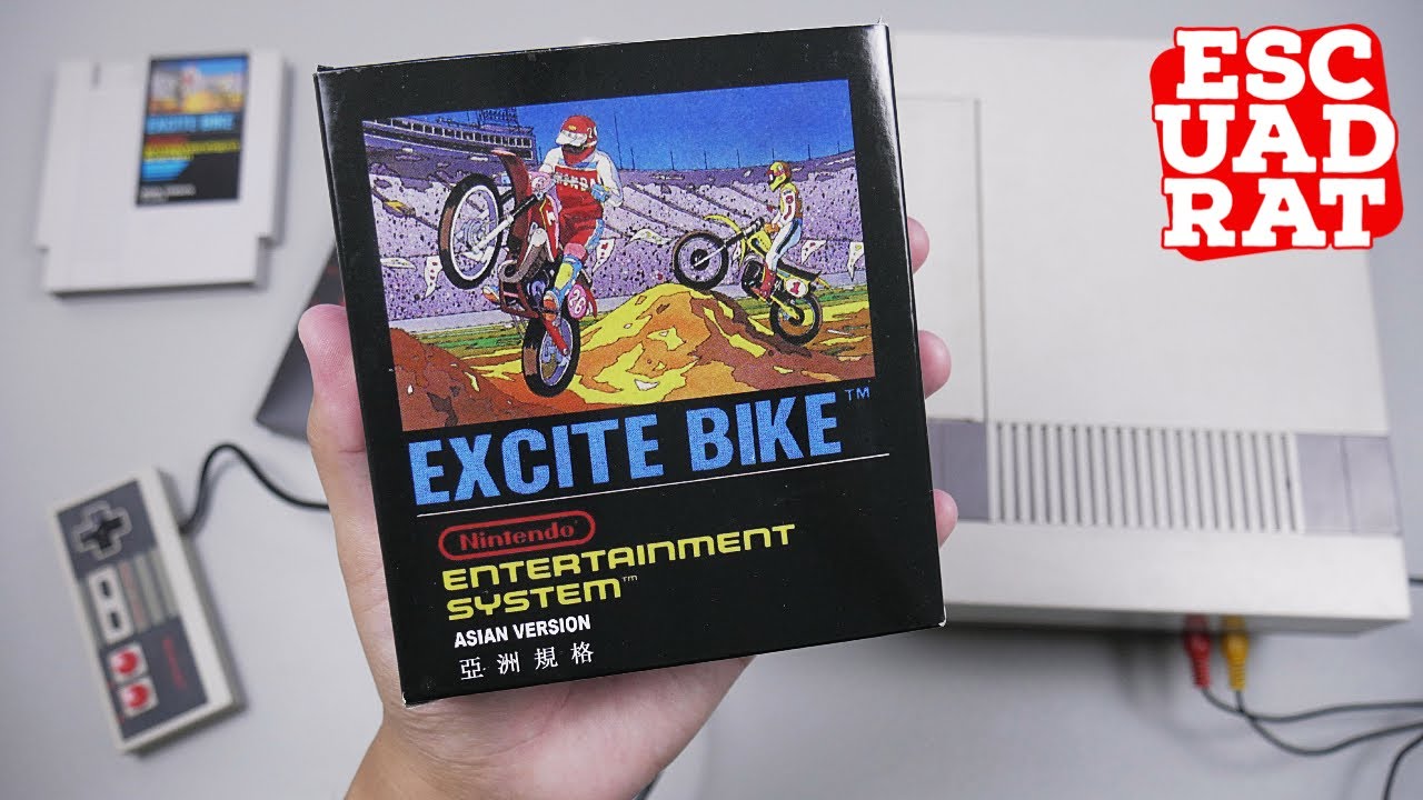 EXCITE BIKE NES 1984 Indonesia, Unboxing & Gameplay ExciteBike Nintendo ...