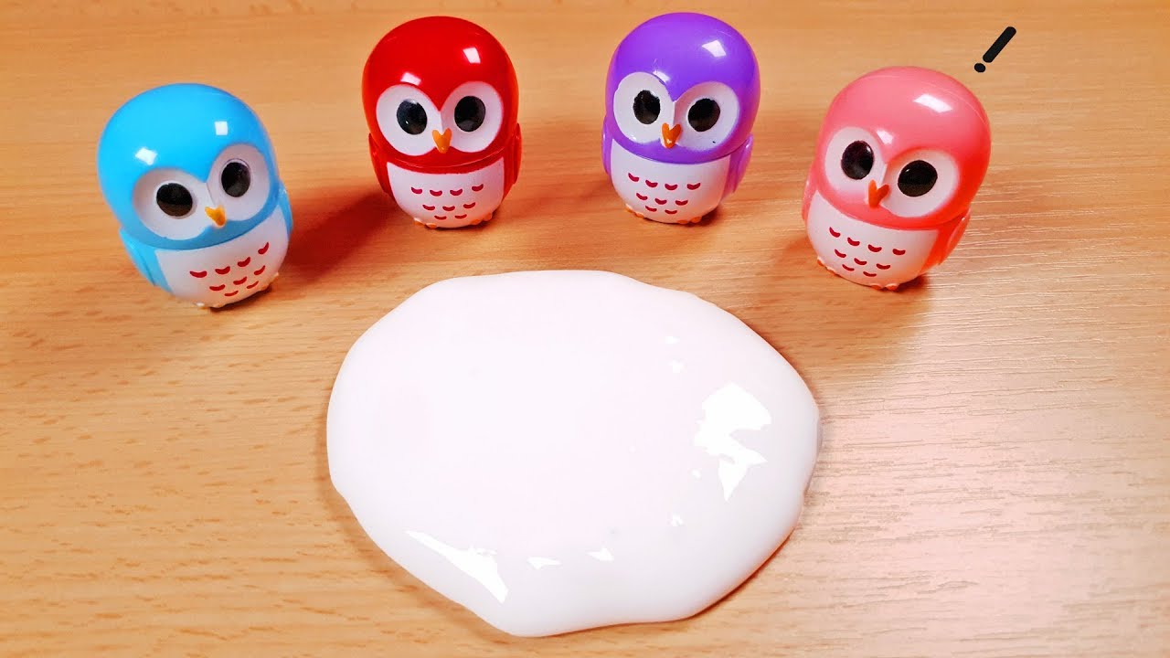 Mixing Lipstick into Slime - Owl Lip Balm and More - YouTube