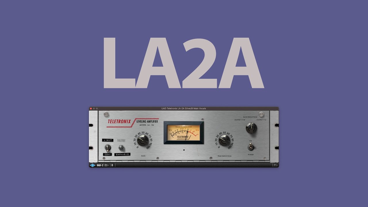 you should use an la2a compressor. - YouTube