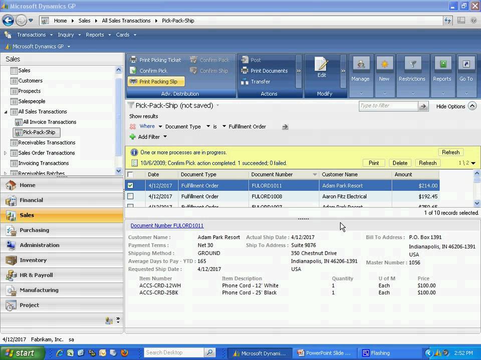 Advanced Distribution Pick, Pack, and Ship with Dynamics GP - YouTube