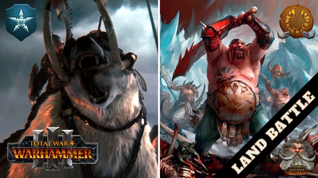 Triple War Bear Riders vs Triple Maneater Great Weapons! Kislev vs ...