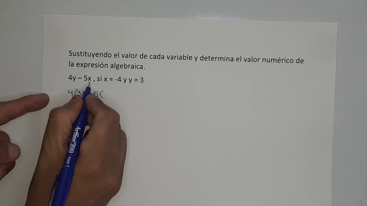 Sustituyendo El Valor De Cada Variable Y Determina El Valor Numérico De