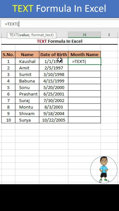 Text Formula In Excel Exceltutorial Excel Exceltips Msexcel Microsoftexcel 8073