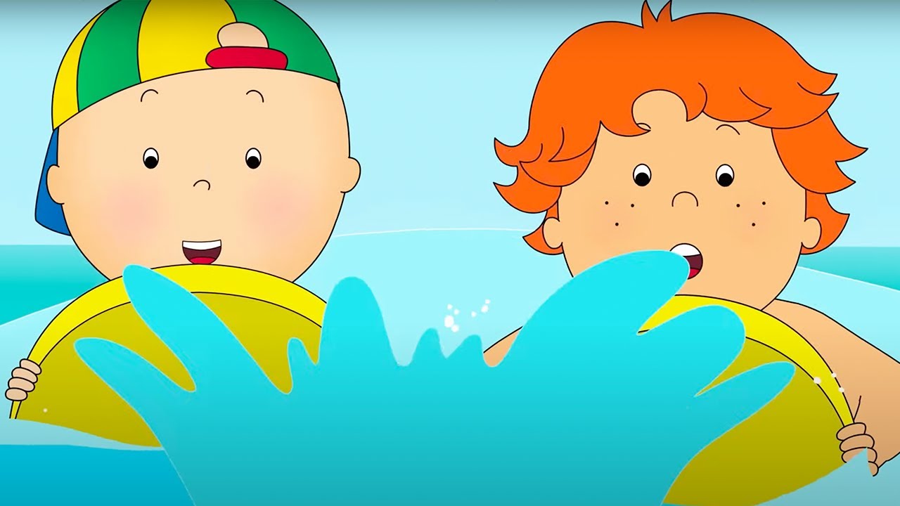 Swimming in the Sea | Caillou Cartoon - YouTube