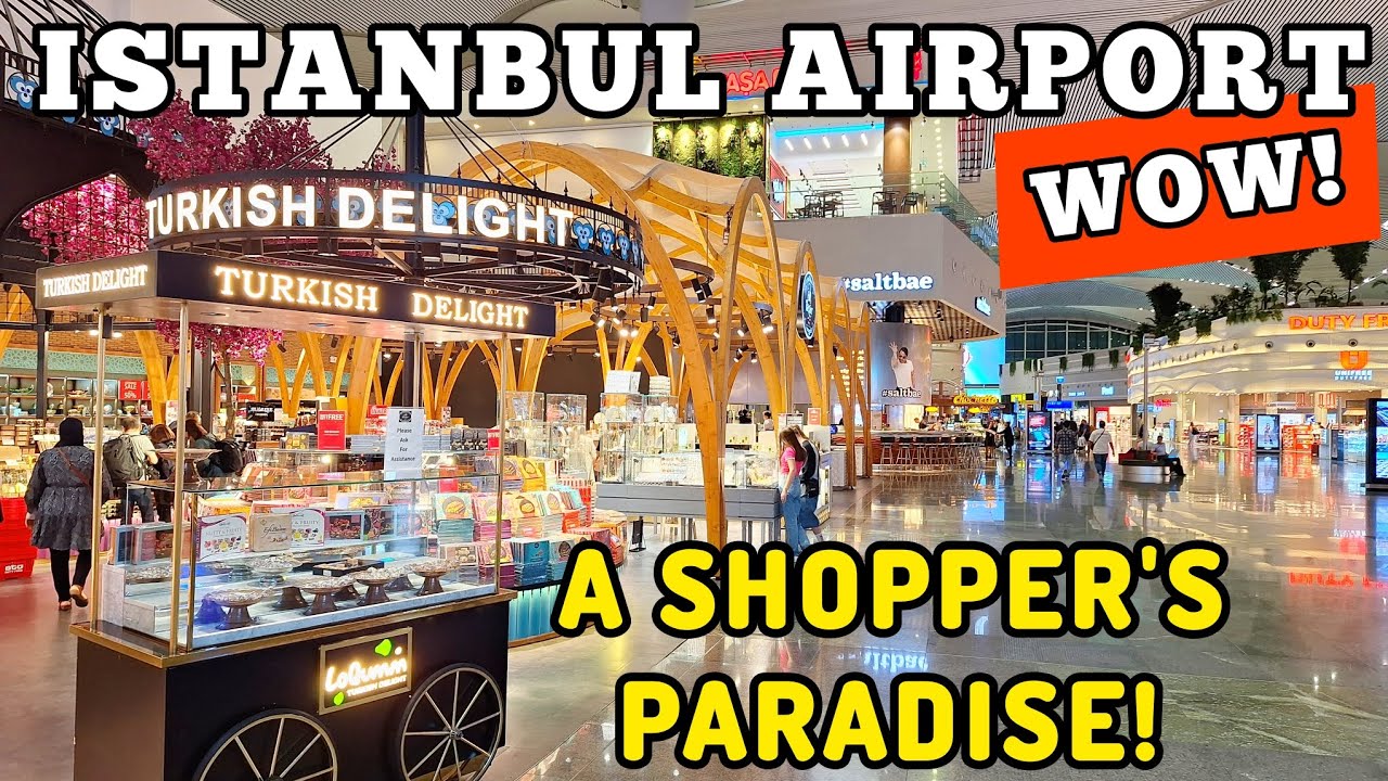 Designer Shops Galore - Istanbul Airport Walkabout - TURKEY - YouTube