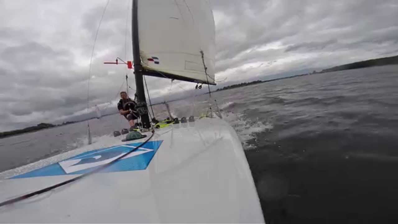 Contender Skiff sailing Veerse meer. learning every day - YouTube