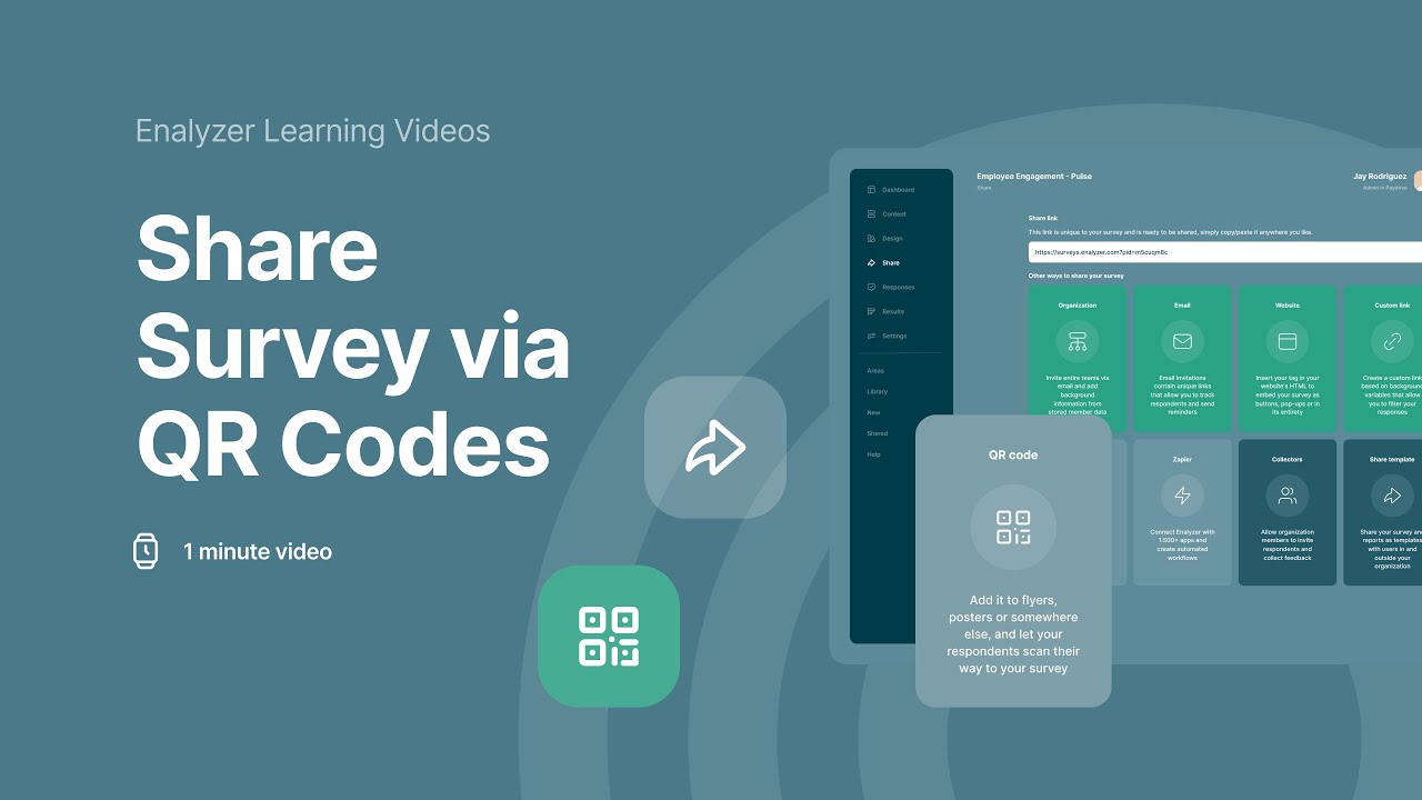 Share Survey via QR Codes - YouTube