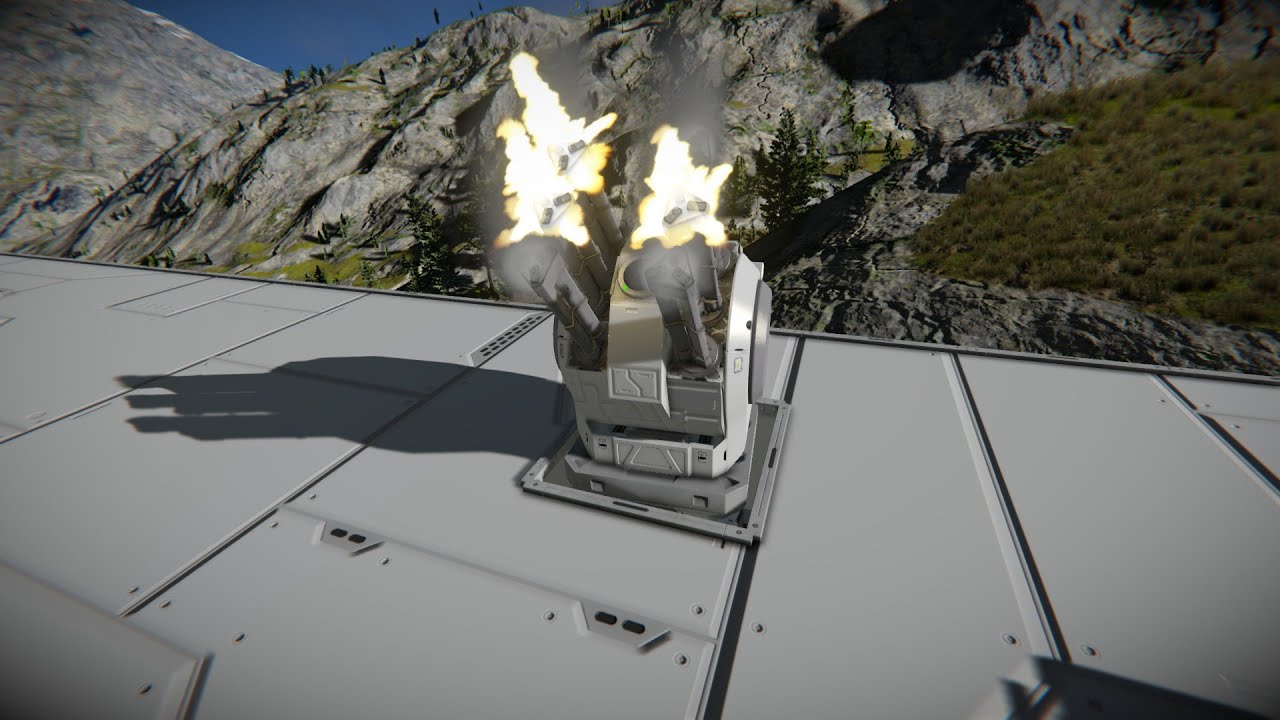 Space Engineers Custom Turrets and Turret Features - YouTube