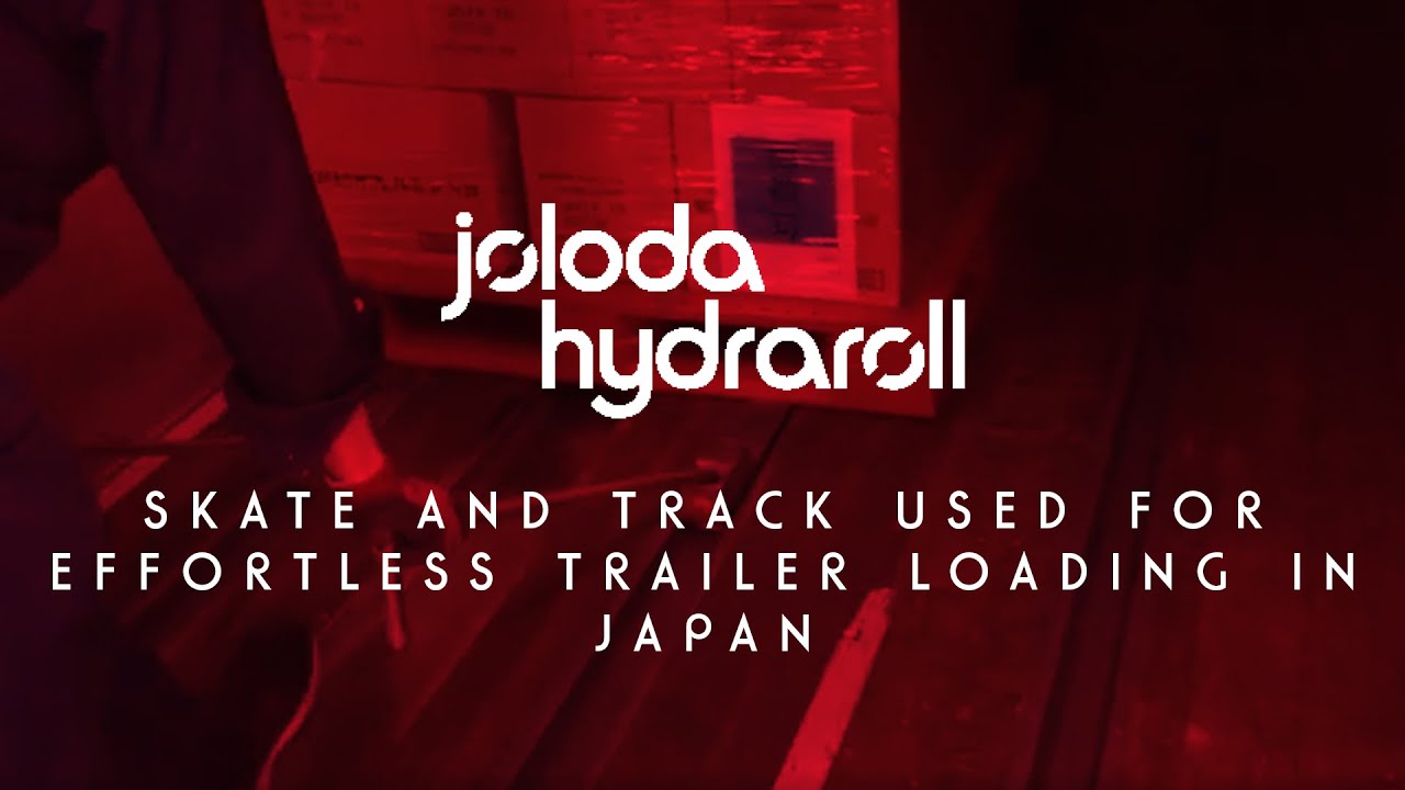 Skate and Track used for effortless trailer loading in Japan - YouTube
