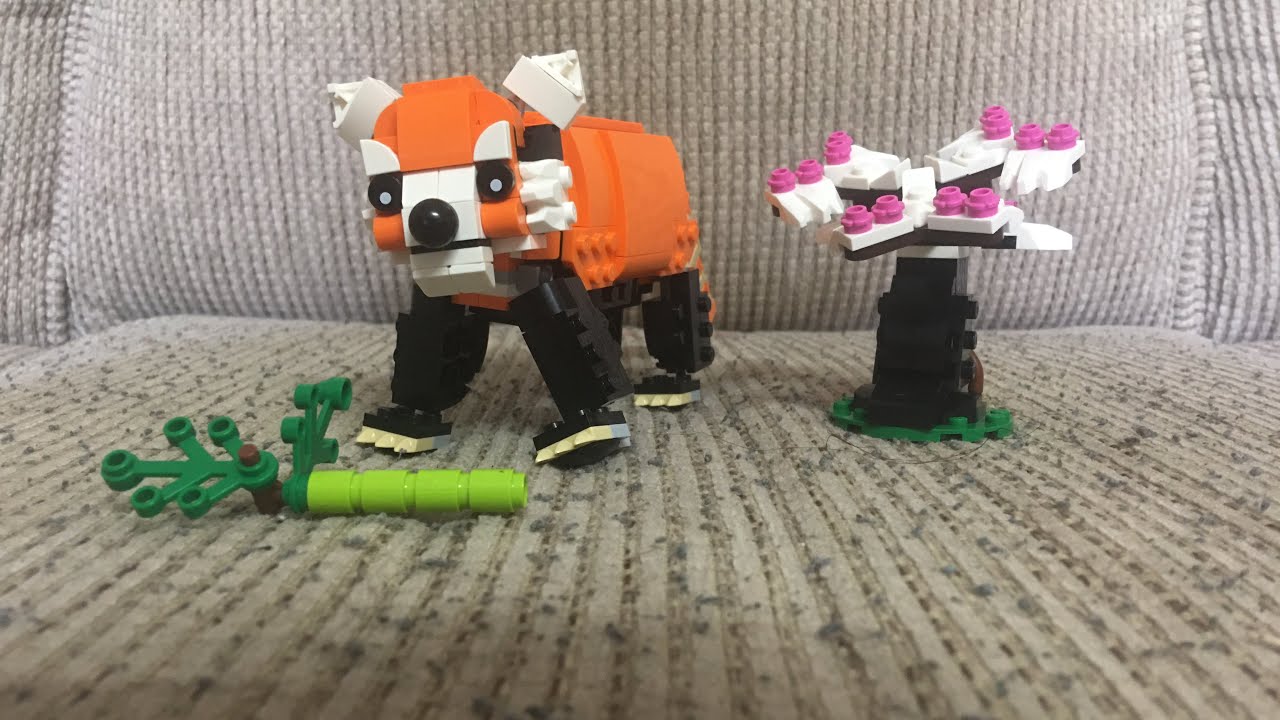 Lego red panda build - YouTube
