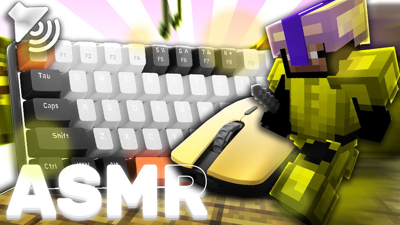 SWEATY Keyboard + Mouse ASMR UNCUT | Hypixel Bedwars - YouTube