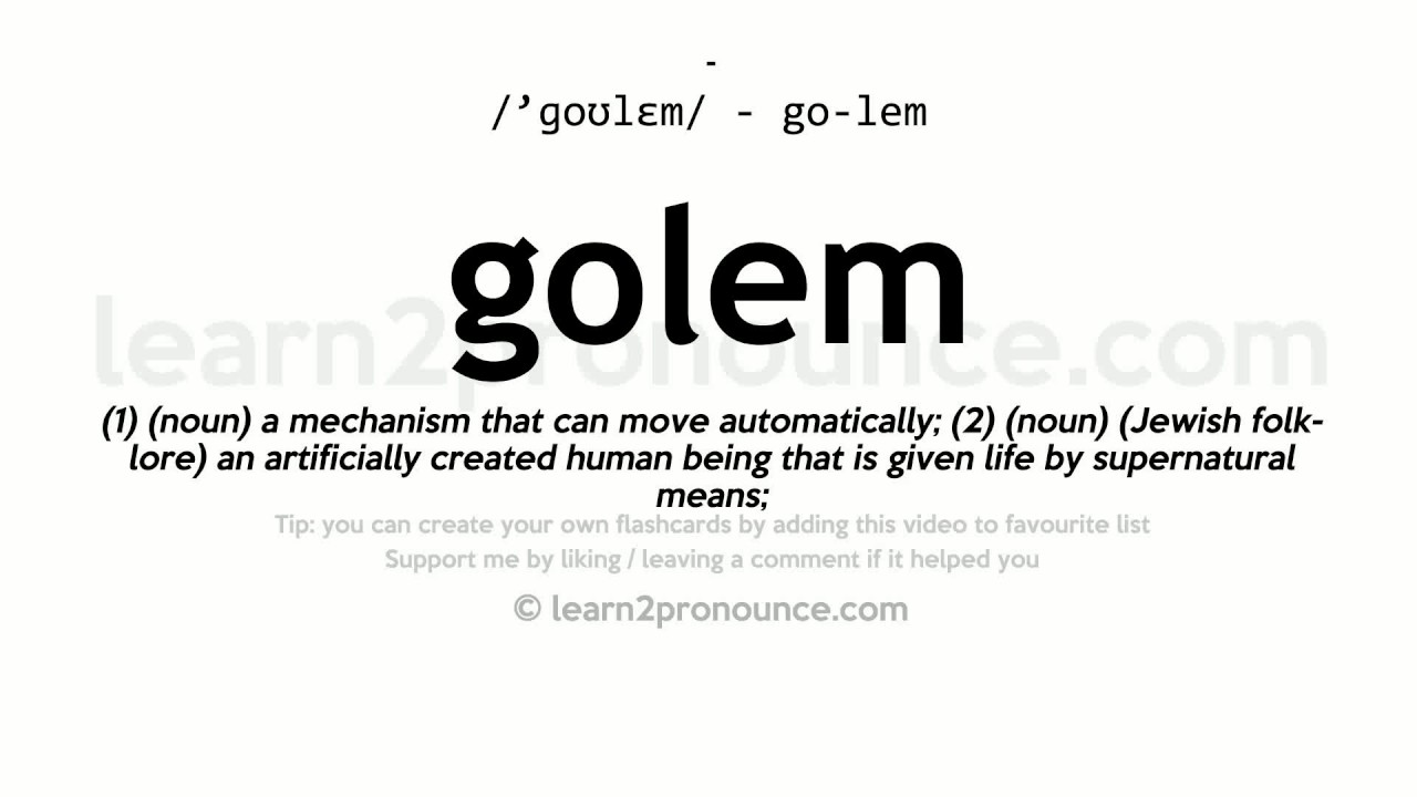 Pronunciation of Golem | Definition of Golem - YouTube
