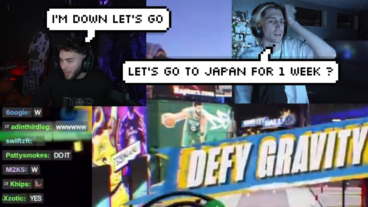 xQc & Adin Ross IRL Japan Stream(1 Week) Together - YouTube