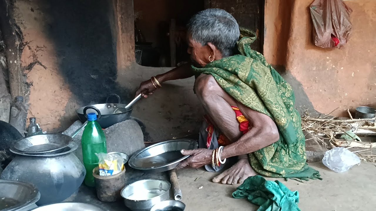 typicall village life of indian poor man || how to cook and eat their ...