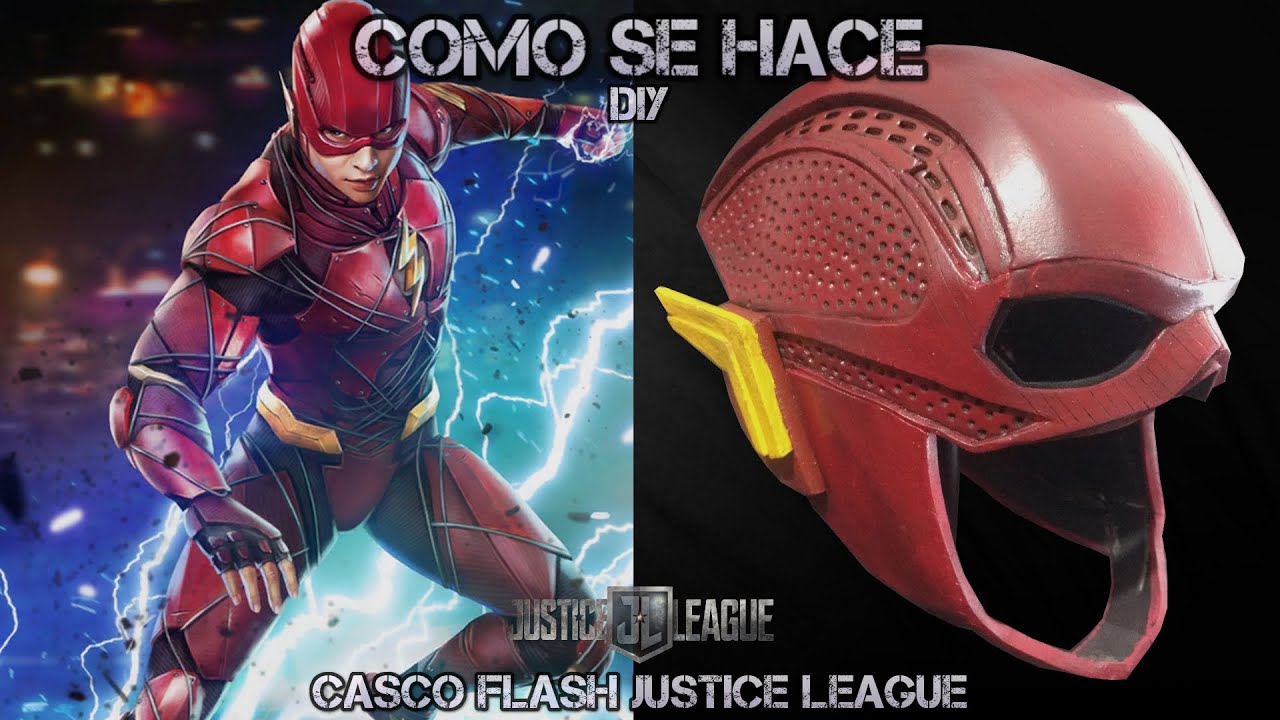 Como Se Hace: Casco Flash - Justice League - DC Comics - Goma Eva - DIY - YouTube