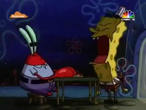 Süngerbob Bay Yengeç'e Bağırıyor