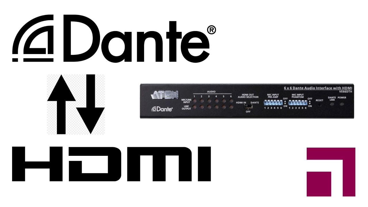 Обзор ATEN VE66DTH - эмбеддер, деэмбеддер и конвертер HDMI в Dante ...