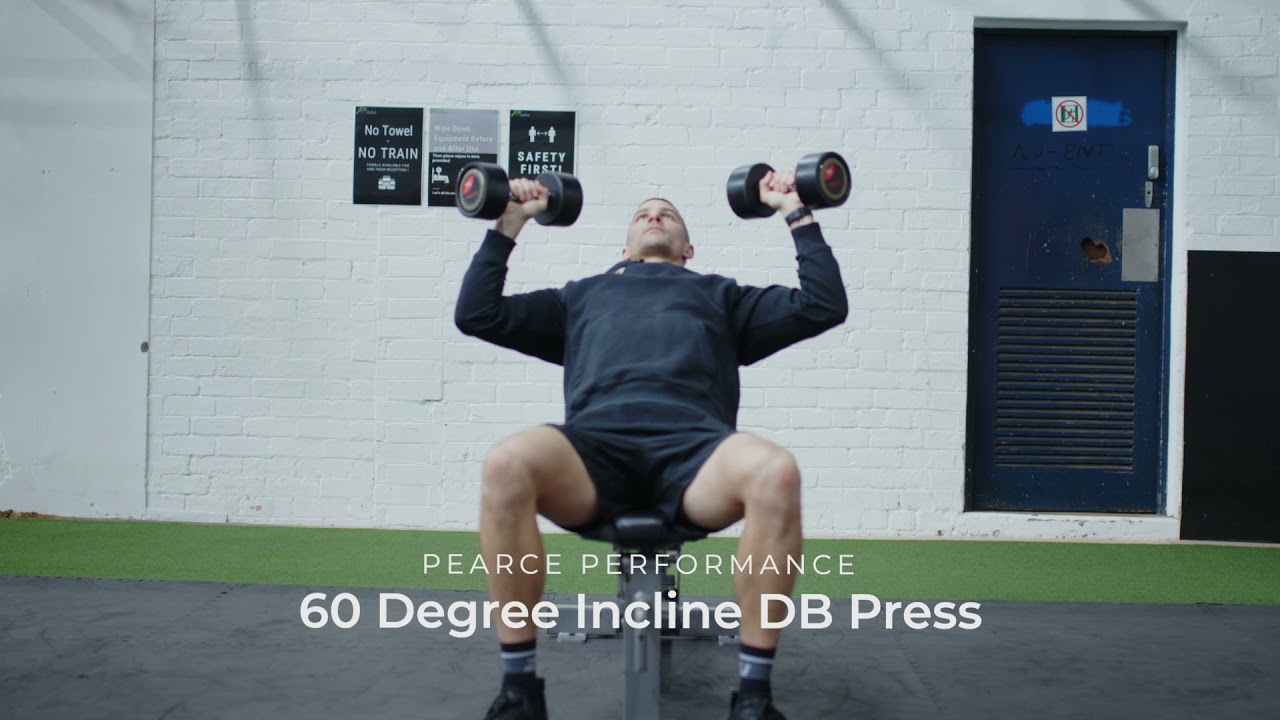 60 Degree Incline DB Press - YouTube