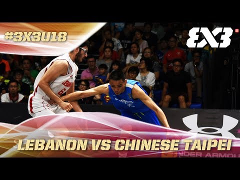 Chinese Taipei with a narrow Semi-Final victory over Lebanon - Full Game - Asia Cup U18 - FIBA 3x3