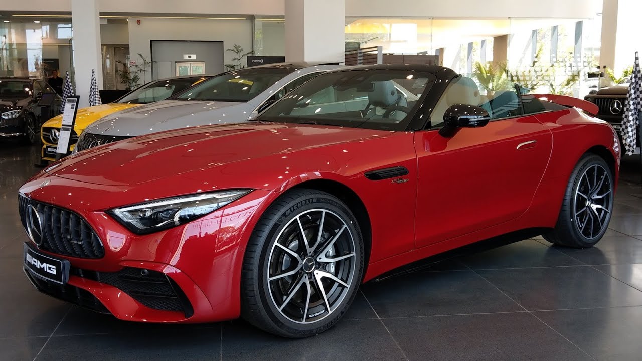 Mercedes Benz SL 43 AMG 2023 - Impressive from the outside and inside ...
