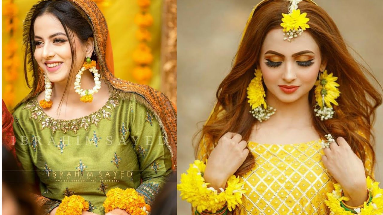 Mehndi ceremony dress and Jewellery Designs,latest & Stylish Mehndi ...