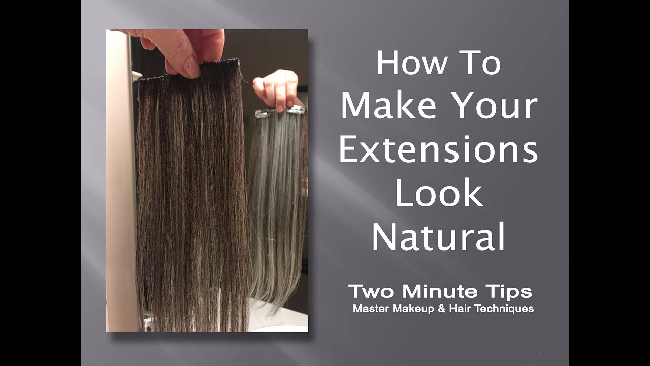 How To Make Your Extensions Look Natural - H - YouTube