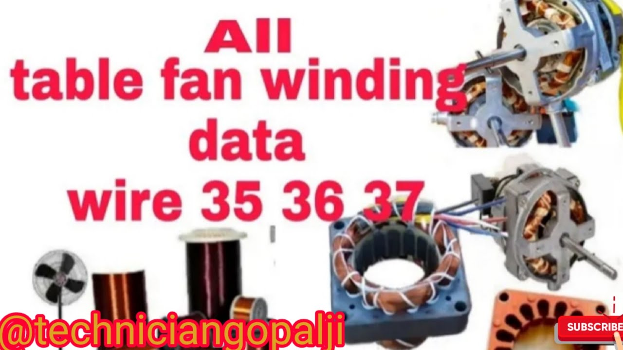 16 slot tebal fan winding || Havells wall fan Winding data || 16 slod ...