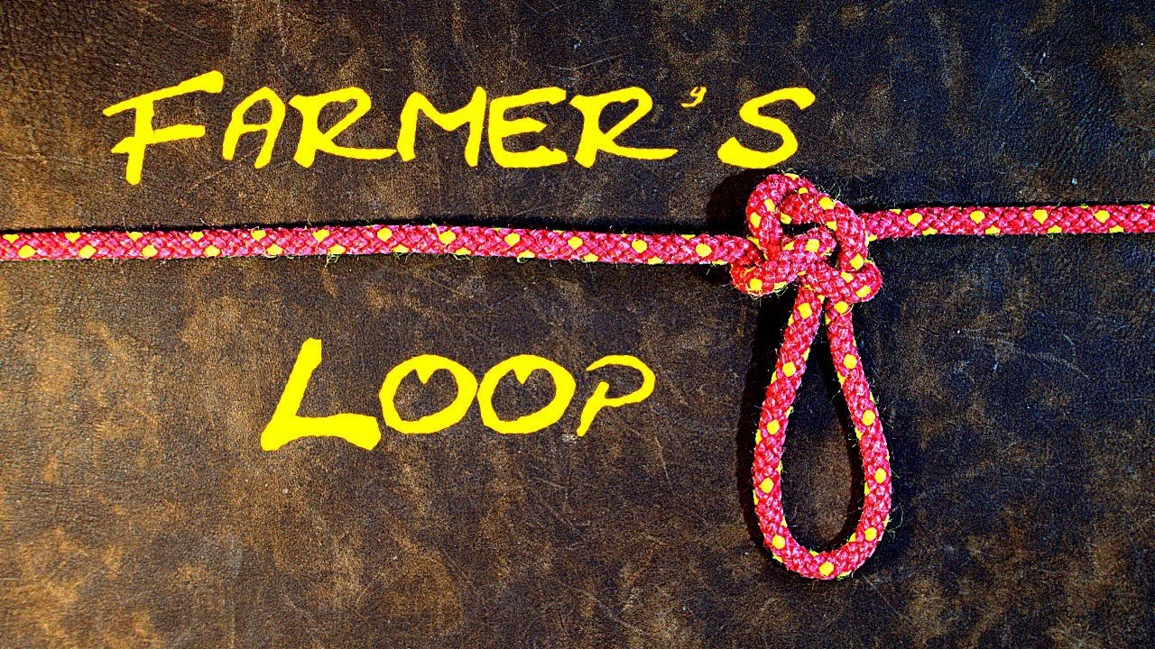 How to Tie the Farmer's Loop Knot - Quick Simple Midline Loop Knot ...