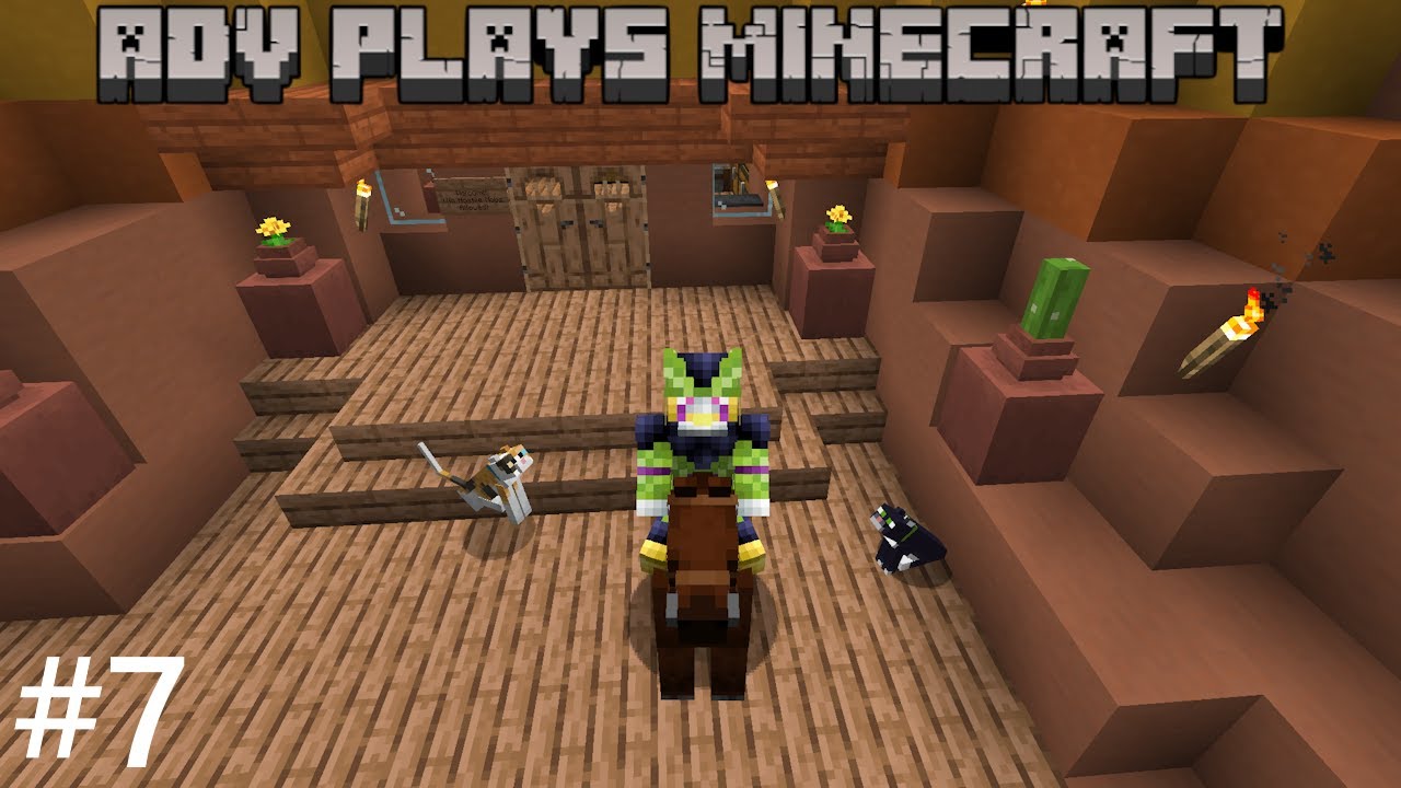 Cats And Horses! | Ep. 7 | Adv Plays Minecraft - YouTube