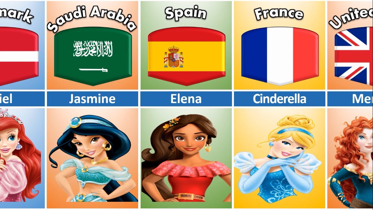 Disney Princesses From Different Countries - YouTube