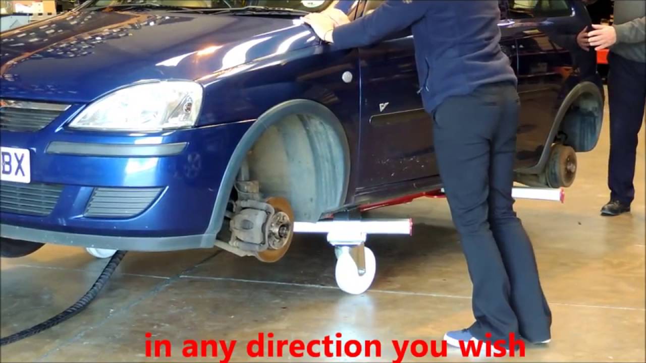 Astra powerLIFT R Revolutionary 4 Wheel Car Lifter & Mover System - YouTube