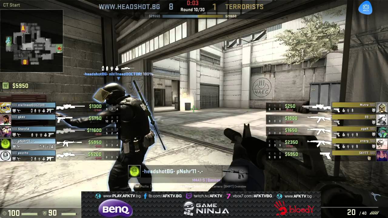 Game Ninja CS:GO #3 - HEADSHOTBG vs RushB - YouTube