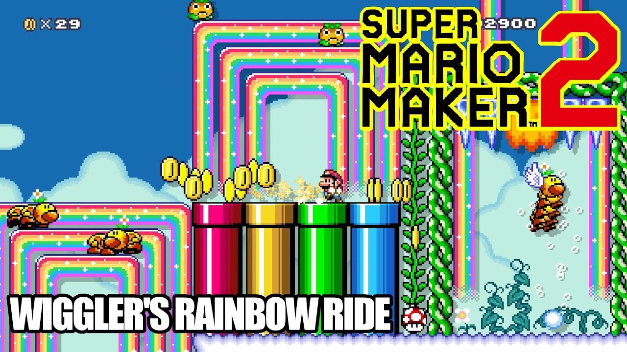 Super Mario Maker 2 - Course World | Wiggler's Rainbow Ride [Nintendo ...