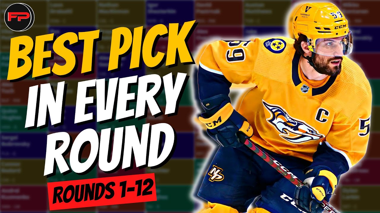 The Best Pick in EVERY ROUND | Rounds 1-12 | Fantasy Hockey 2023 - YouTube