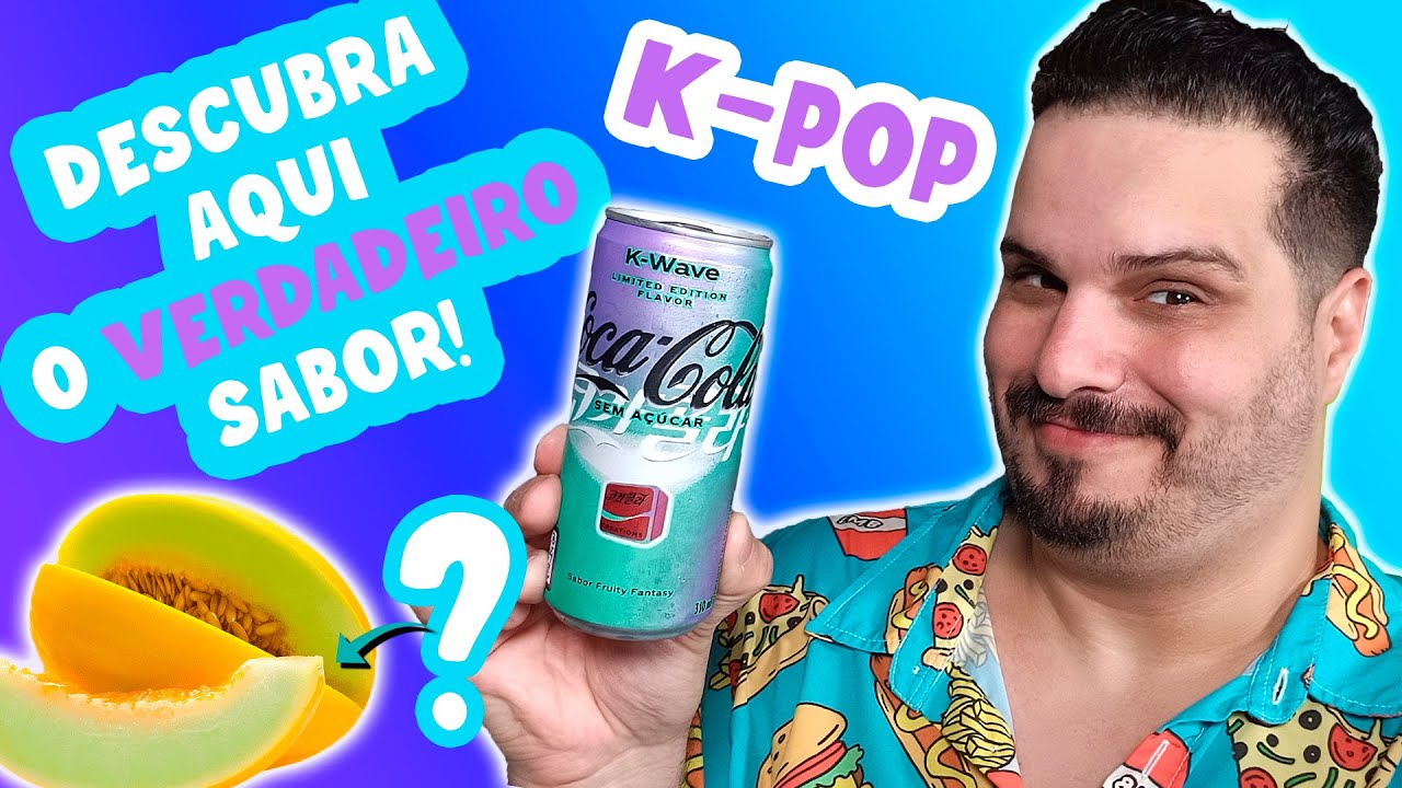 PROVANDO A NOVA COCA COLA K-WAVE - A COCA COLA DO K-POP - YouTube