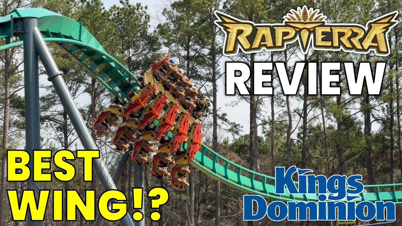 The New BEST Wing Coaster!? | Rapterra Full Review Kings Dominion - YouTube