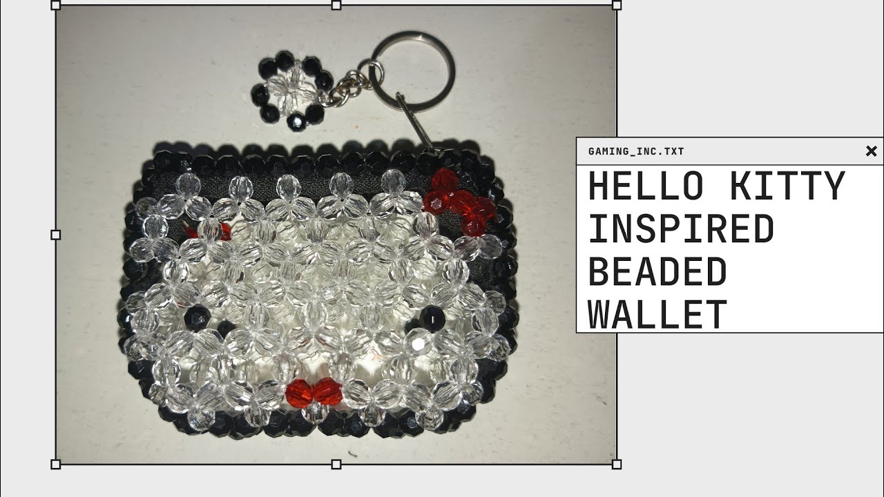 Hello Kitty Beaded Coin Purse (Tutorial) - YouTube